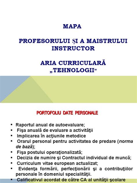 Mapa Profesorului Maistrului Instructor Pdf
