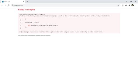reactjs add babel plugin proposal class properties