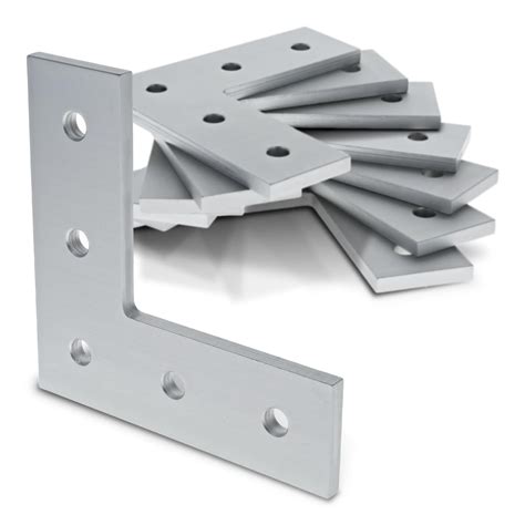 8020 4481 15 Series Aluminum 5 Hole L Flat Plate Bracket