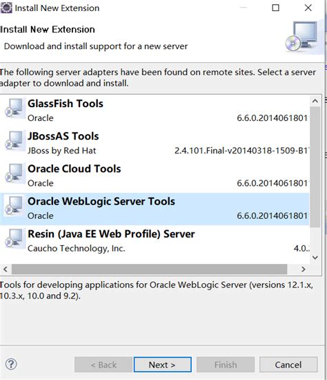 在eclipse中安装weblogic12c的步骤 不会游泳的鱼~~ 博客园