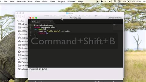 How To Run A C Program Within Sublime Text Youtube