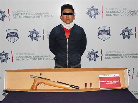 Detiene Policía Municipal De Puebla A Hombre Presuntamente Dedicado Al