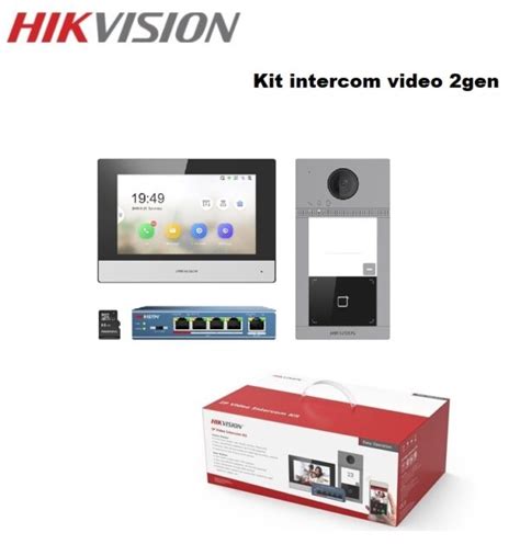 Hikvision Ds Kis604 S Kit Intercom Video Met 1 Oproep Knop Ds Kv8113 Wme1