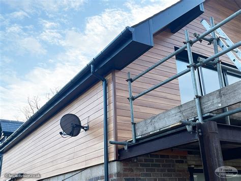 Anthracite Fascia With Durasid Foresta Red Cedar Cladding The Fascia Division