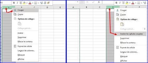 tableur déplacer une ligne ou une colonne microsoft excel l info