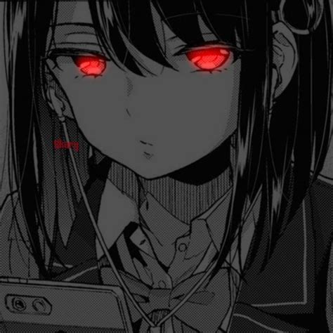 Anime Glowing Red Eyes