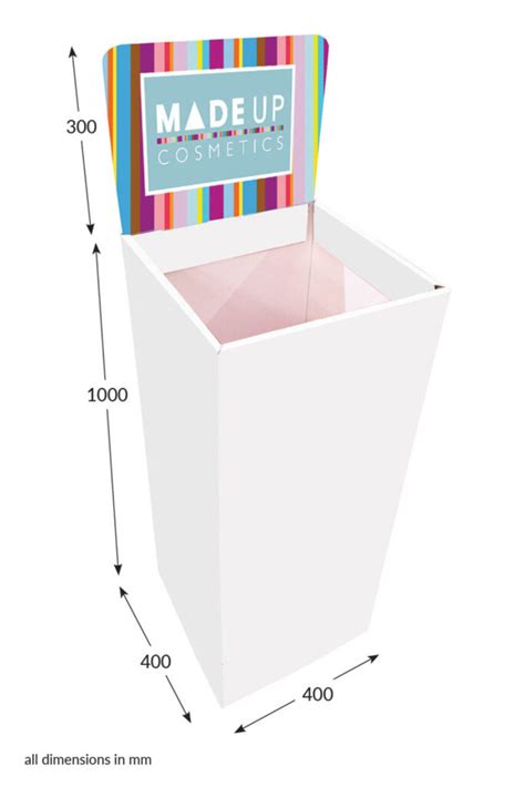 Large Hexagonal Dump Bin Fully Printed Large Hexagonal Dump Bin Fully Printed