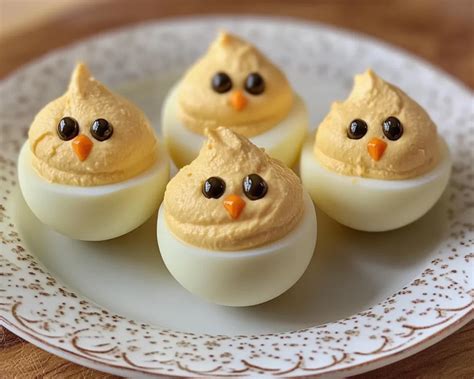 Deviled Eggs Easter Chick Deviled Eggs With Olive Eyes In 25 Minutes