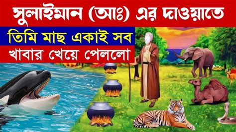 সুলাইমান আঃ এর দাওয়াত খেতে এসে জীন এবং মাছের বিষ্ময়কর ঘটনা Hazrat