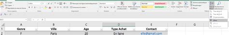 Filtrer sur Excel Base de données Plage Tableau Tout savoir
