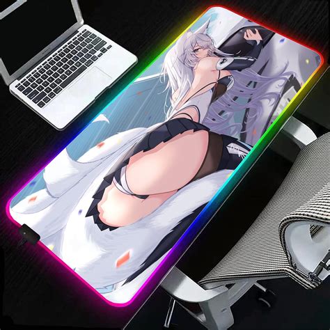 Mouse Pads Sexy Anime Girl RGB Mouse Pad LED XXL Ubuy India