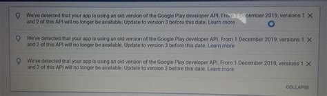 Android What Is Weve Detected That Your App Is Using An Old Version