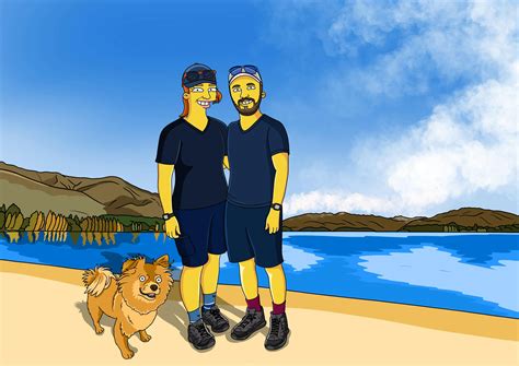 Simpsonize Me Hand Drawn Yellow Portraits