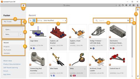 Fusion Help Home Tab Reference Autodesk