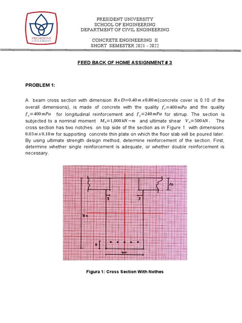 32 Feed Back Of Home Assignment 3 Pdf Beam Structure Concrete