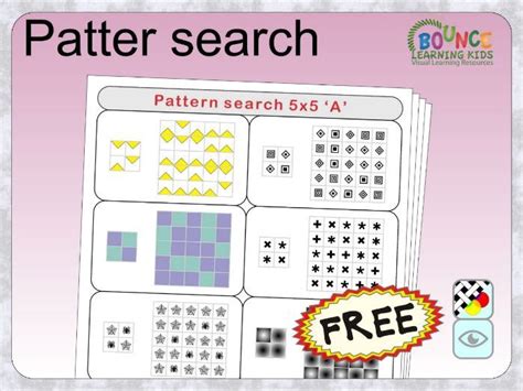 pattern search free teaching resources