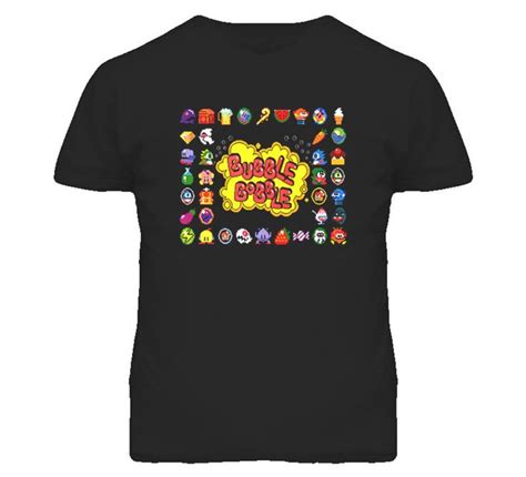 Bubble Bobble Characters Video Game T Shirt Bubble Bobble Video Game Bubble Bobble Characters Video Game T Shirt Bubble Bobble Video Game