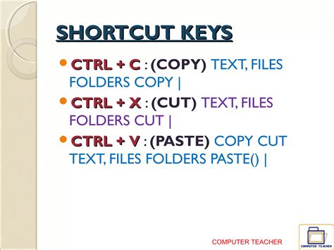 Shortcut Keys In Hindi शॉर्टकट की हिन्दी में Ppt