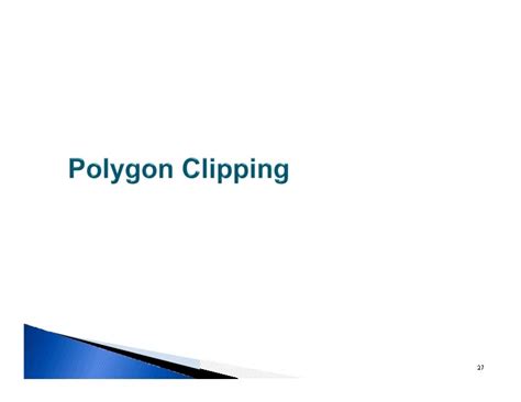 unit ii polygons clipping ordered set of vertices
