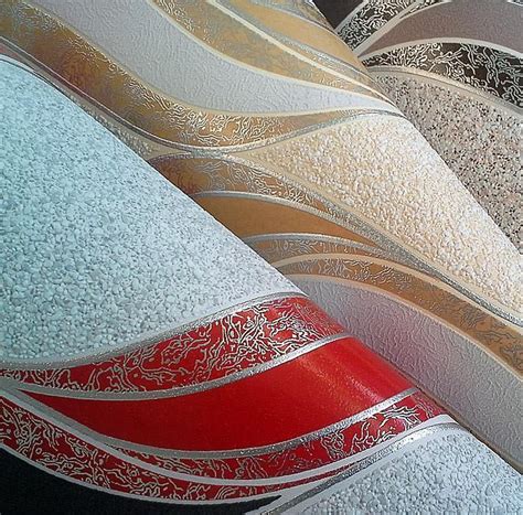 Design Behangpapier Edem 1025 14 Granietpleister Golven Patroon Lichtgrijs Grijs Rood