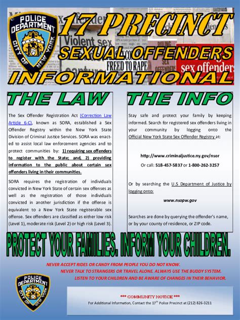 Fillable Online About The New York State Sex Offender Registration Act Sora Fax Email Print