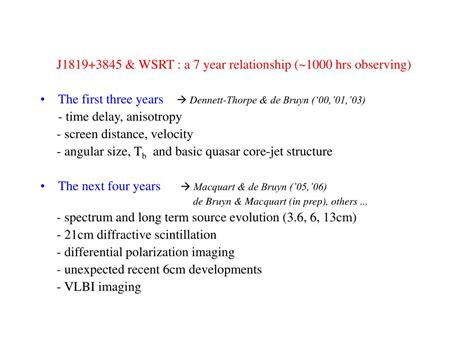 Ppt Outline The Quasar Scintillation Data 36 6 13 21 92cm