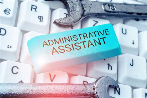 Text Caption Presenting Administrative Assistant Business Showcase Administration Support