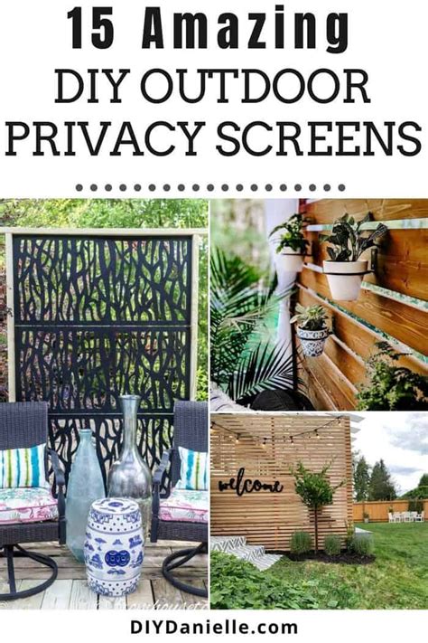 Diy Outdoor Privacy Panels
