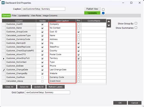 Dashboard Query Labels Are Different From Baq Labels Kinetic Erp Epicor User Help Forum