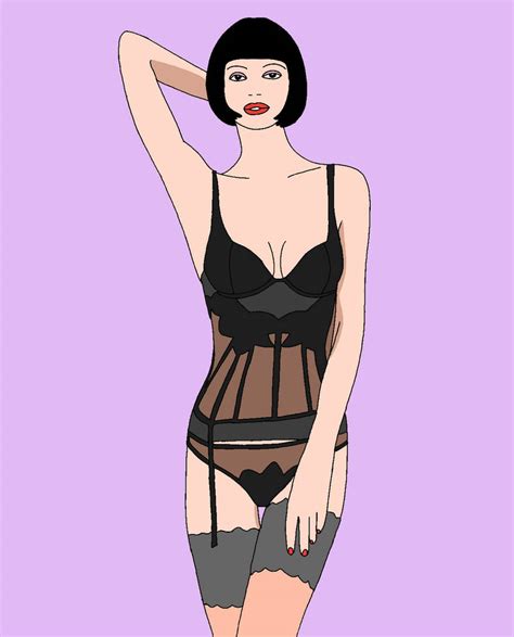 A Sexy Bob Hair Women With Lingerie 6 By Crawfordjenny On Deviantart