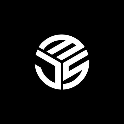 Mjs Letter Logo Design On Black Background Mjs Creative Initials Letter Logo Concept Mjs