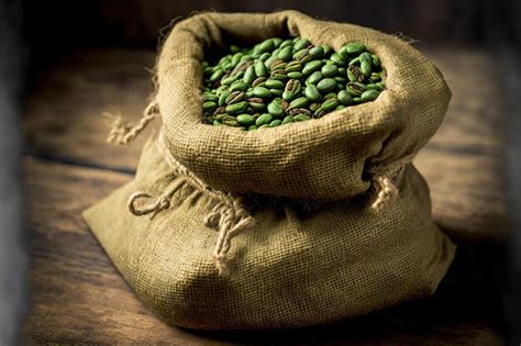 Premium Photo Fresh Organic Naturally Scented Green Coffee Beans In A