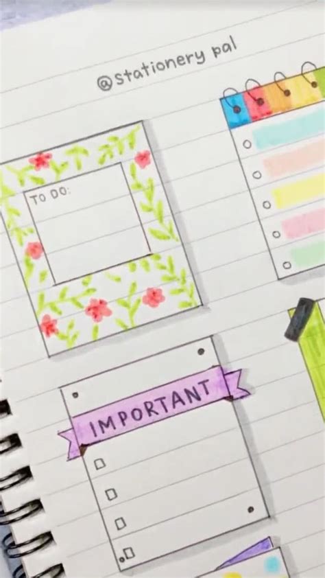 Tips To Decorate Your Notes Handmade Journal Diy Journal Books Bullet Journal Design Ideas