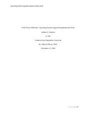 Maximizing Security Functionality Operating System Upgrade Course Hero