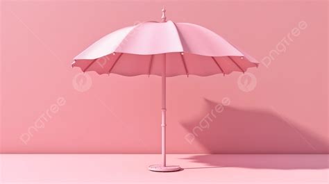 단색 배경 3d 렌더링에 단색 분홍색 비치 파라솔 바다 여행 해변 휴가 여행용 물 배경 일러스트 및 사진 무료 다운로드 Pngtree
