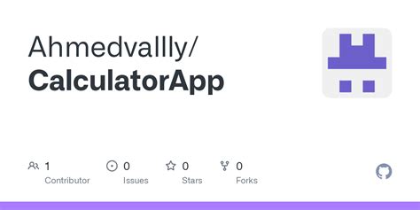 Github Ahmedvalllycalculatorapp