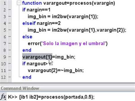 MATLAB USO DE NARGIN NARGOUT VARARGIN VARARGOUT YouTube