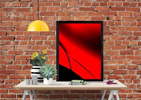 Red Black Abstract Art Design Graphic By CREATILORY Creative Fabrica