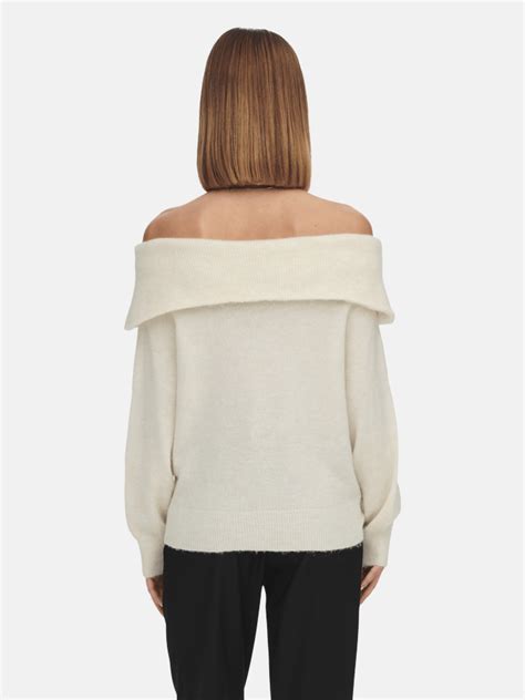 Jacqueline De Yong Inge Life L S Off Shoulder Pullover Maglie Donna