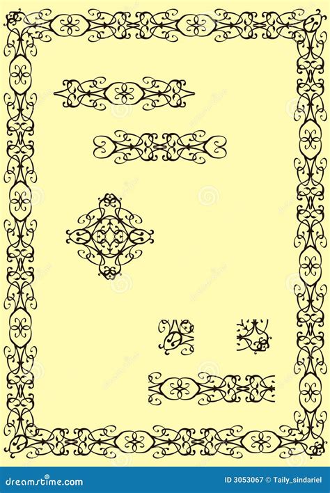 Classical Border 1 Cartoon Vector 3053067