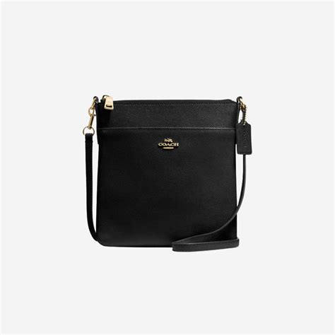 코치 키트 메신저 크로스바디백 크로스그레인 레더 블랙 Coach Kream