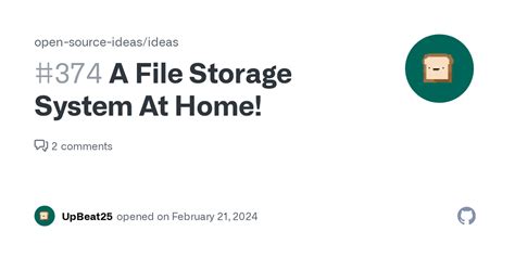 A File Storage System At Home · Issue 374 · Open Source Ideas Ideas · Github