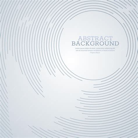 Circular Background In Light Blue Tones With A Circular Minimalist