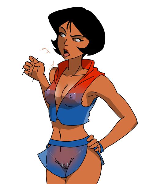 Rule 34 1girls Alex Totally Spies Blowjob Gesture Breasts Dark