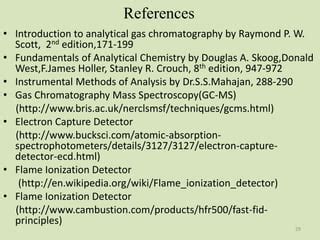 Detectors In GC PPTX