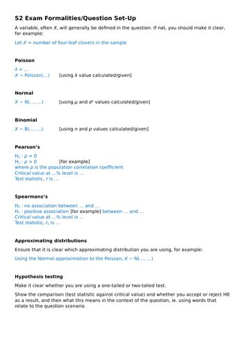 Ocr Mei Statistics 2 Complete Teaching Resources