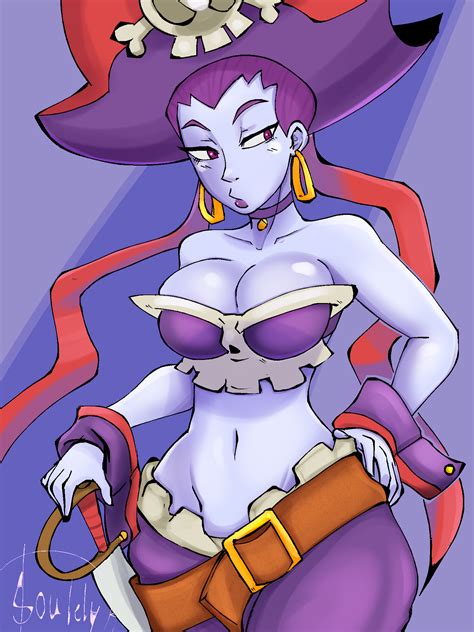 Rule 34 Pirate Pirate Hat Purple Hair Risky Boots Scabbard Shantae Smooth Skin Souley69 Sword