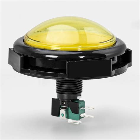 16a 100mm Arcade Push Button Micro Switch Ip40 Large Convex 12v Led