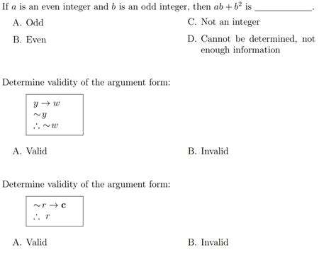 Solved If A Is An Even Integer And B Is An Odd Integer Then