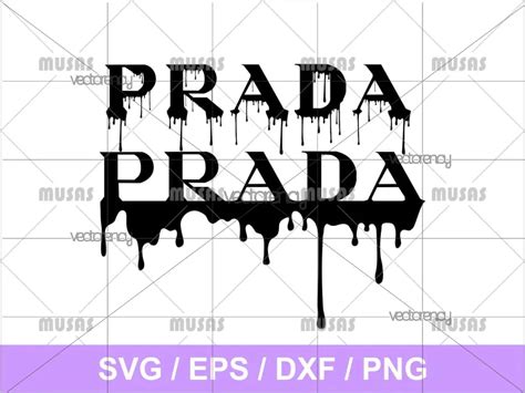 Prada Drip Dripping Logo Svg Vectorency